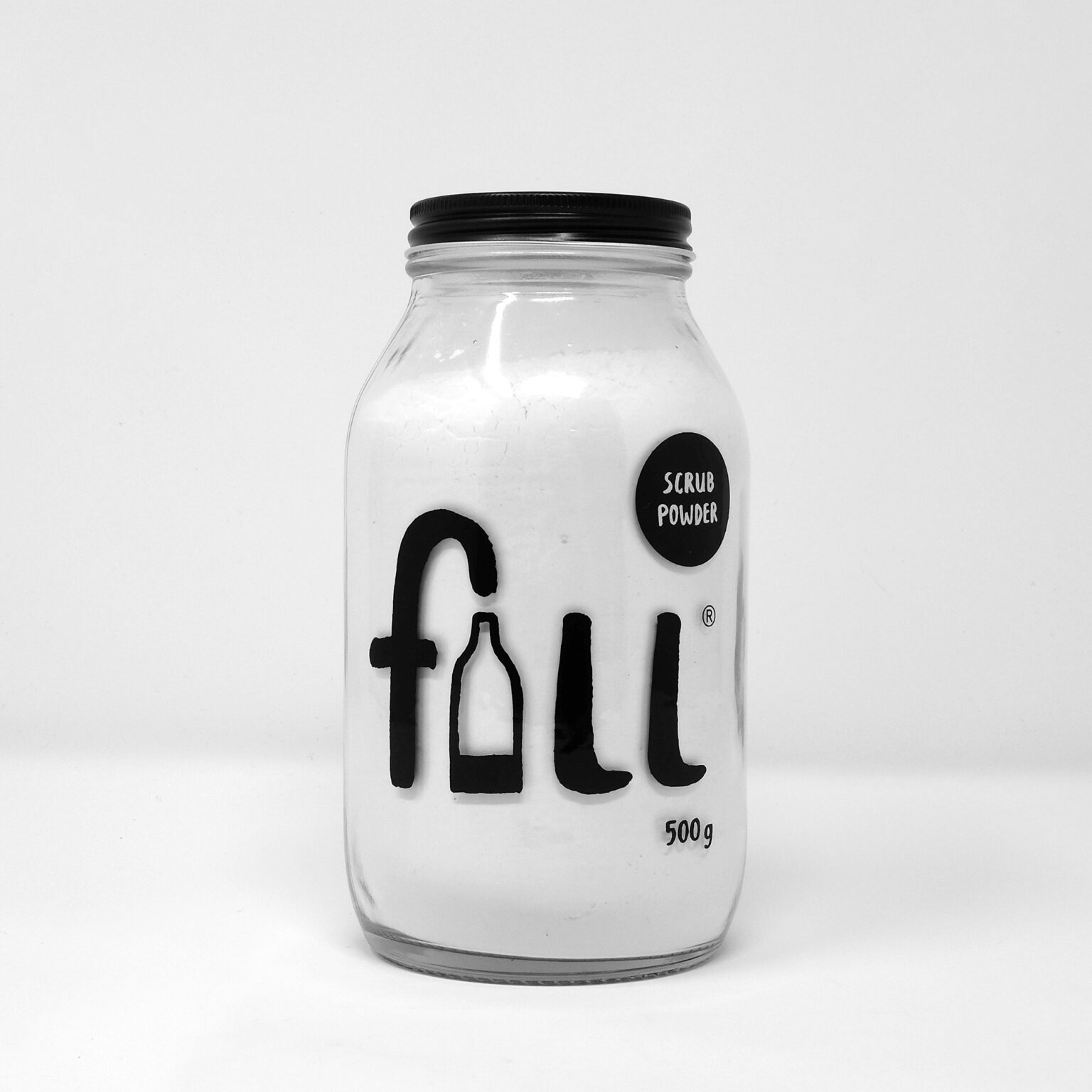 Scrub Powder 500g glass jar - Fill Refill Co - Refillable Eco Household ...