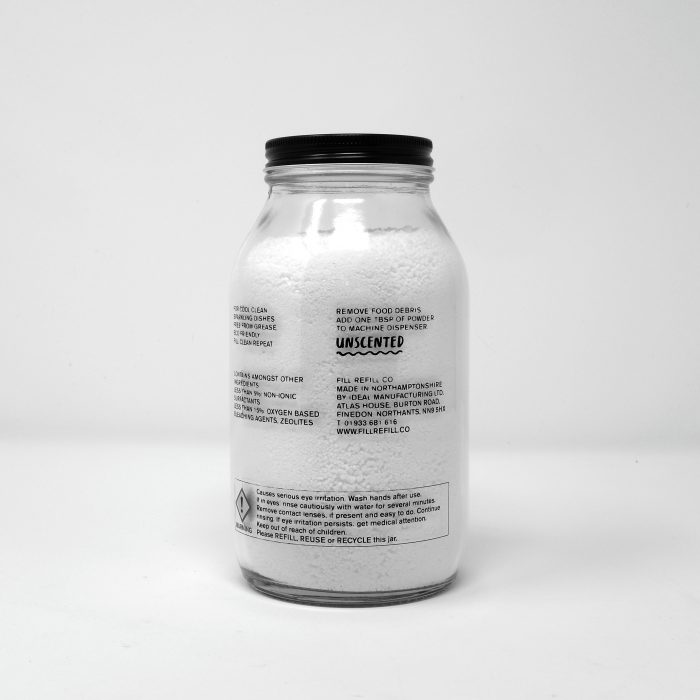Dishwash Powder 500g Glass Jar - Fill Refill Co - Refillable Eco ...
