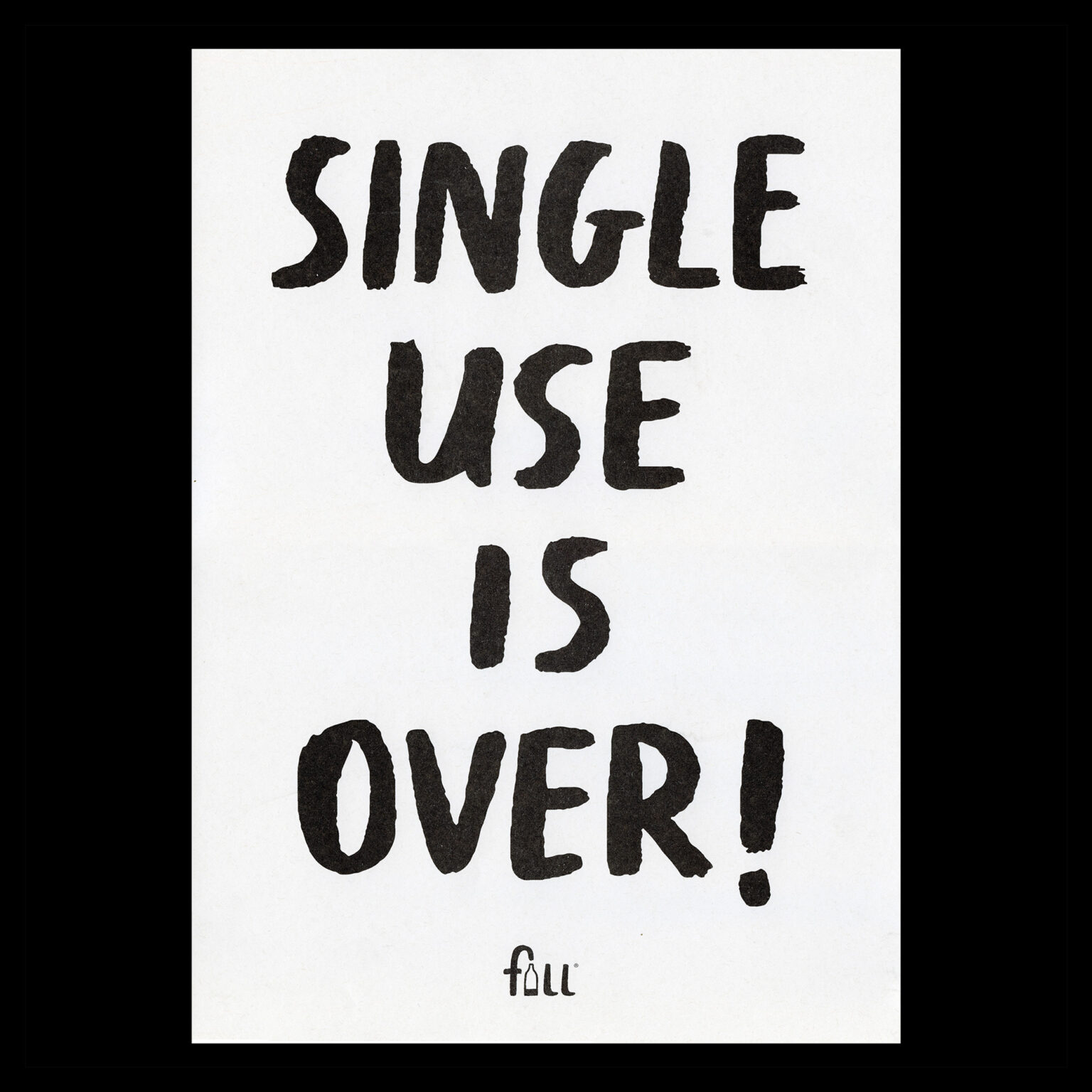 Fill A3 poster printed in Risograph on recycled card. - Fill Refill Co ...
