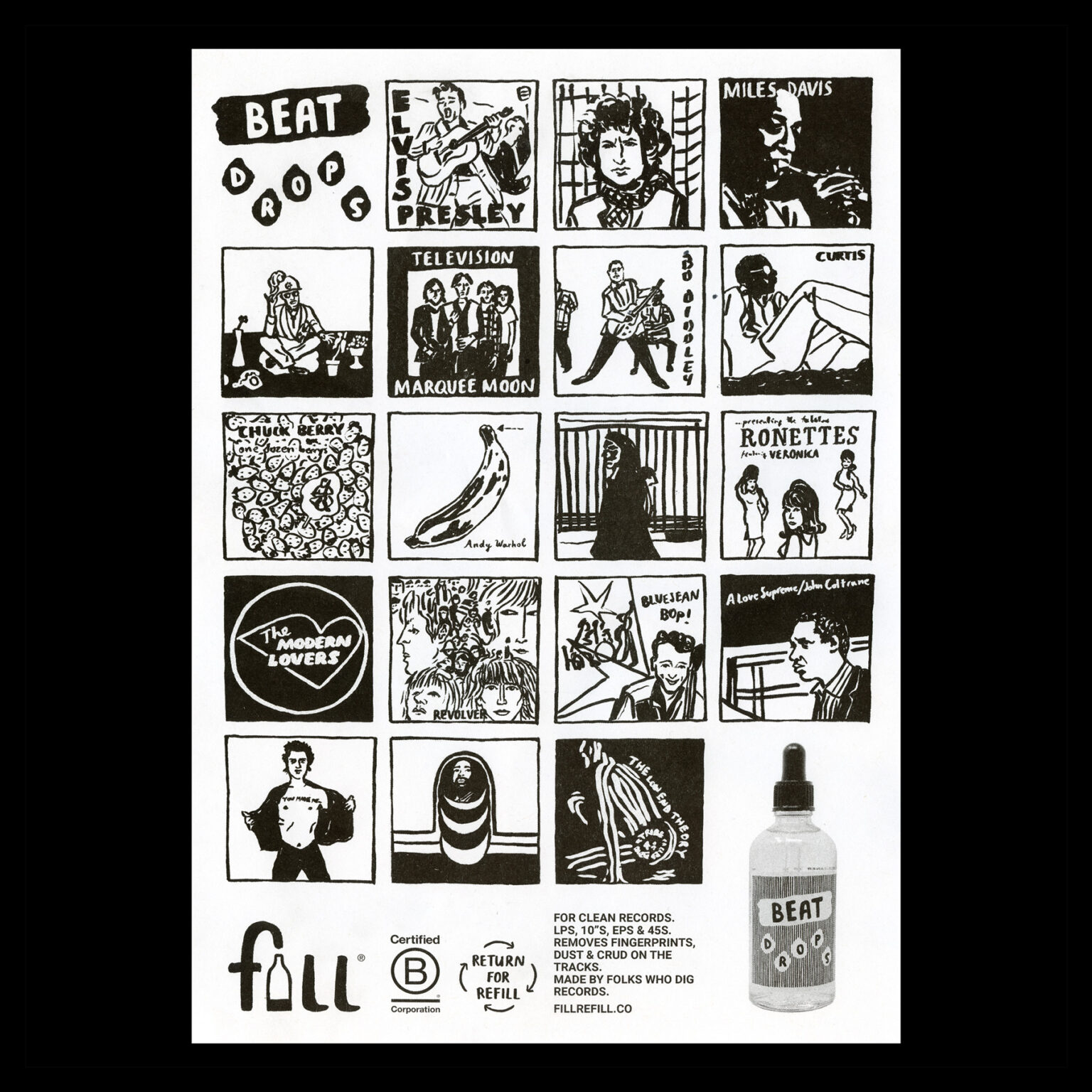 Beat drops poster - Fill Refill Co - Refillable Eco Household ...