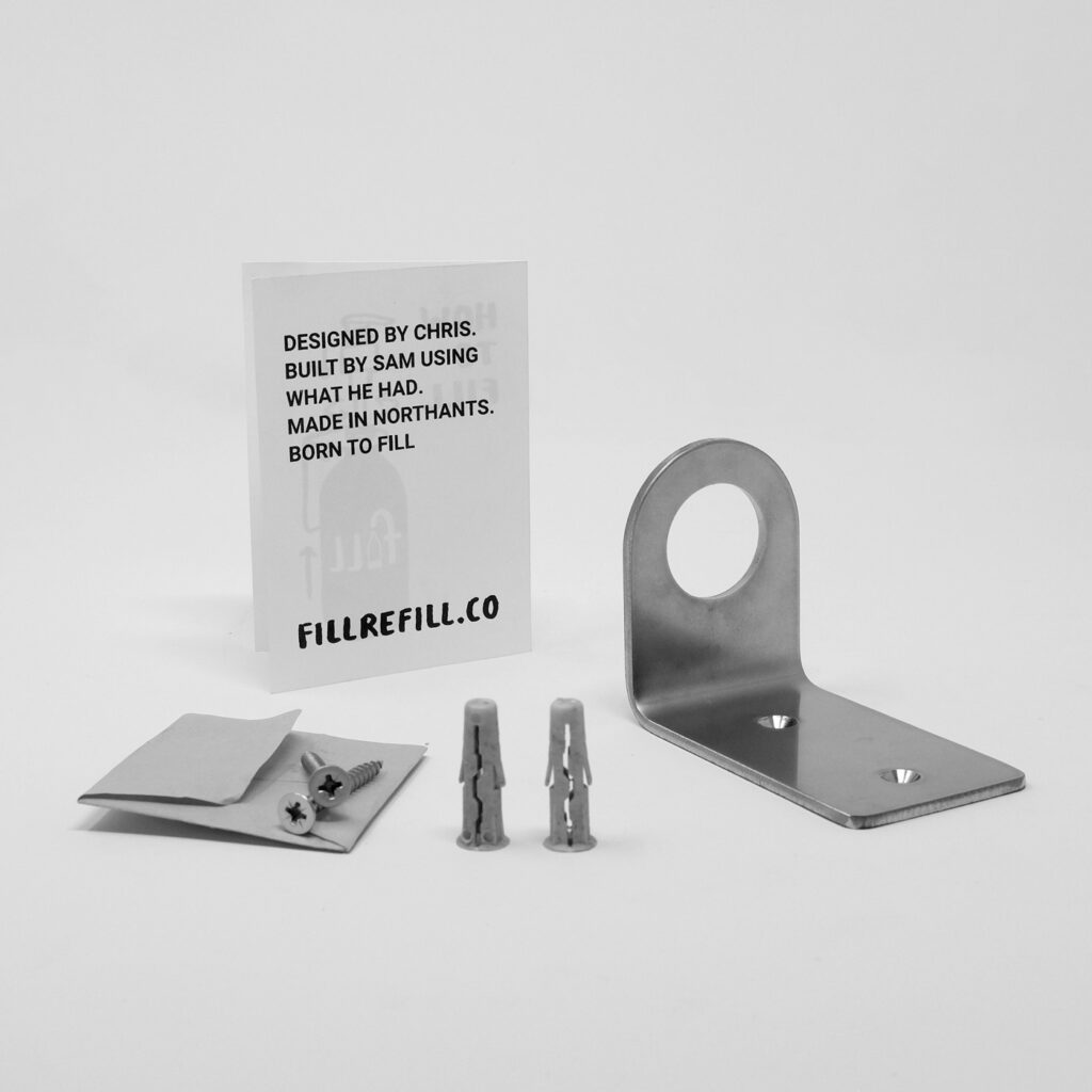 Fill Metal Bracket bottle holder - Fill Refill Co - Refillable Eco ...